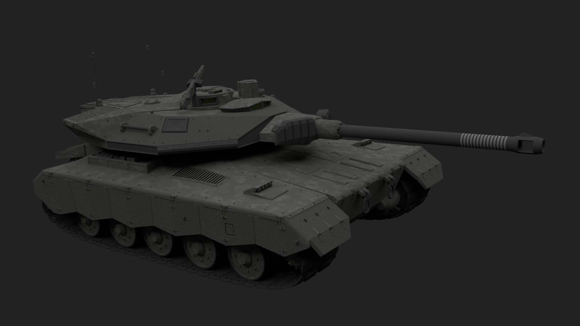 3D Sci-fi Tank - TurboSquid 1274033