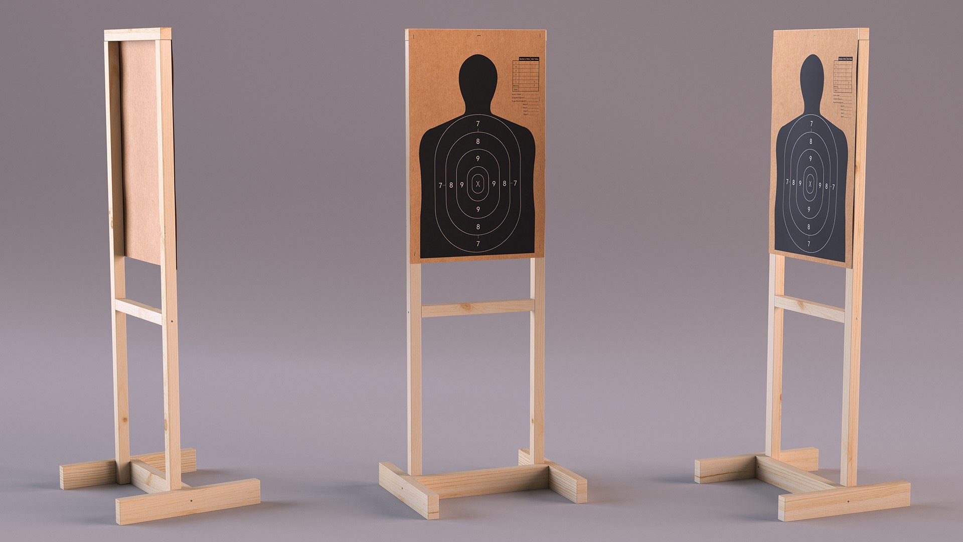 Targets Shooting Collection 3D Model - TurboSquid 1992547