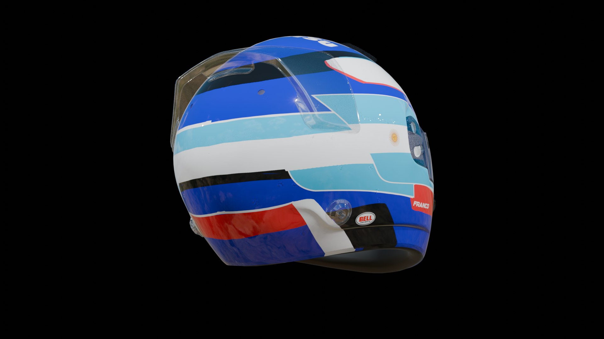 Franco Colapinto Formula 1 - Helmet 2 Styles Model - TurboSquid 2303645