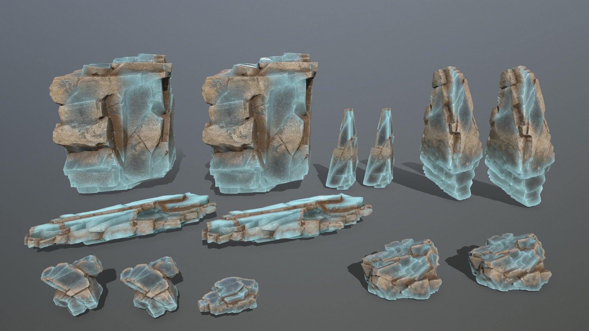 Ice Rocks 3D Model - TurboSquid 2034314