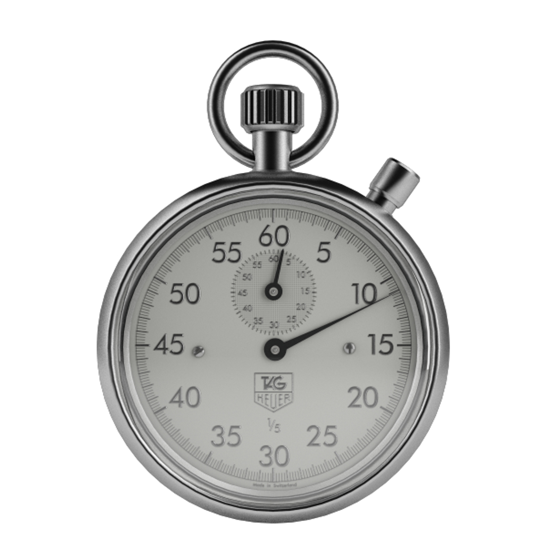 stopwatch numbers 3d model