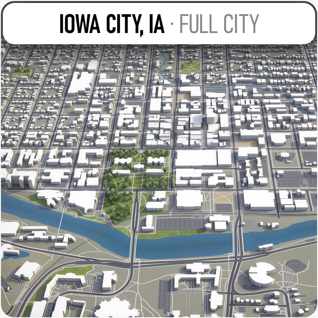 3D model iowa surrounding - - TurboSquid 1561605