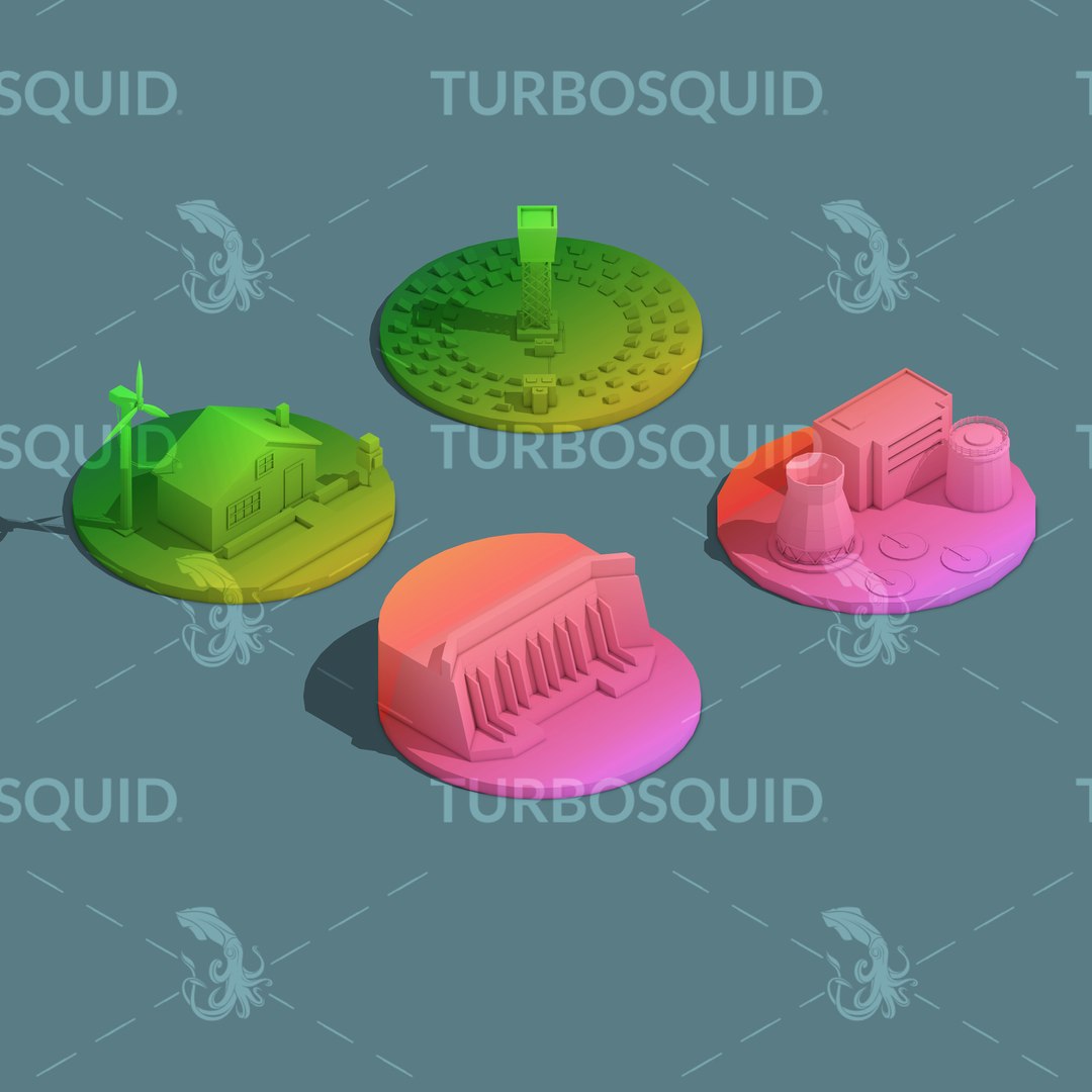 3D Low Poly Green Energy Isometric Low-poly - TurboSquid 1720036