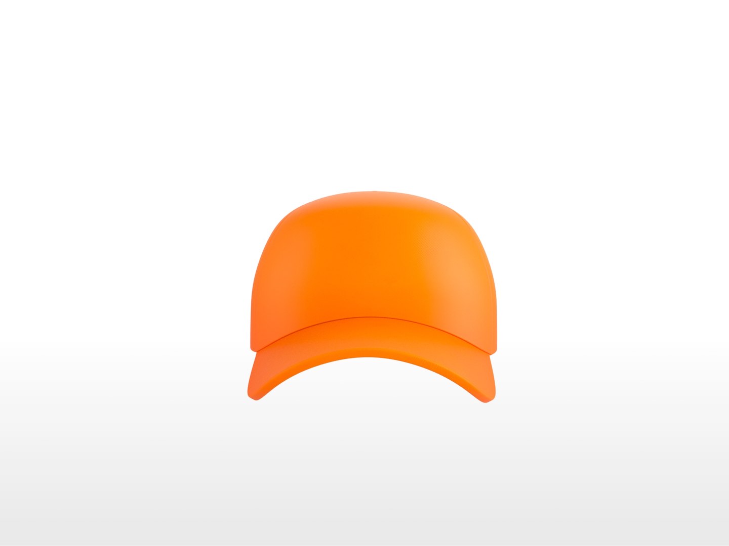 3D Orange Cap - TurboSquid 2120400
