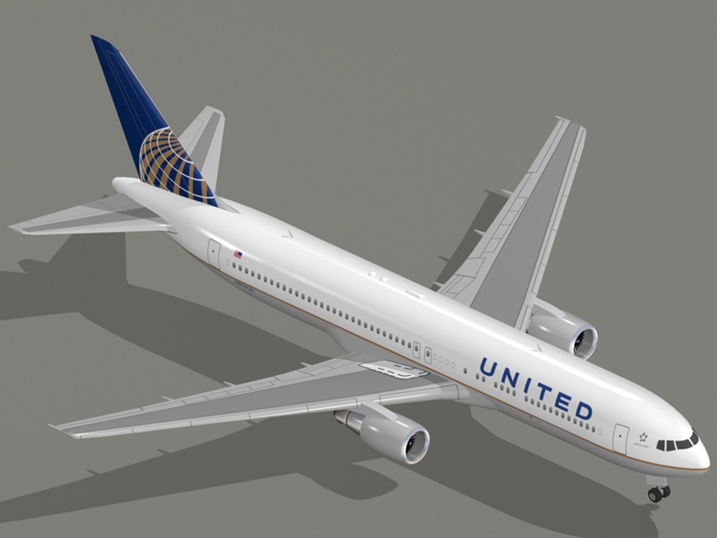 3d Model Boeing 767-300 Er Airliner