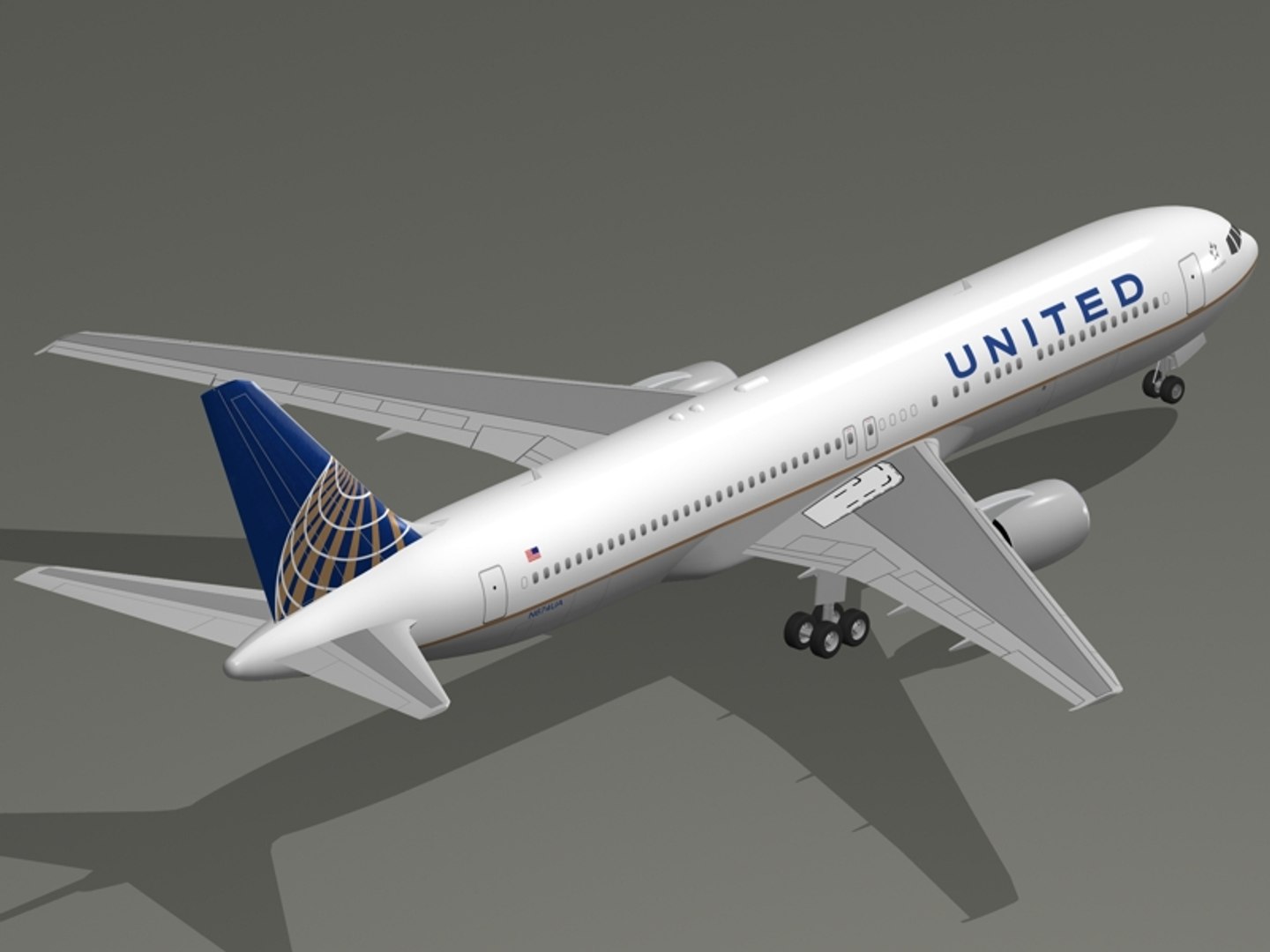 3d Model Boeing 767-300 Er Airliner