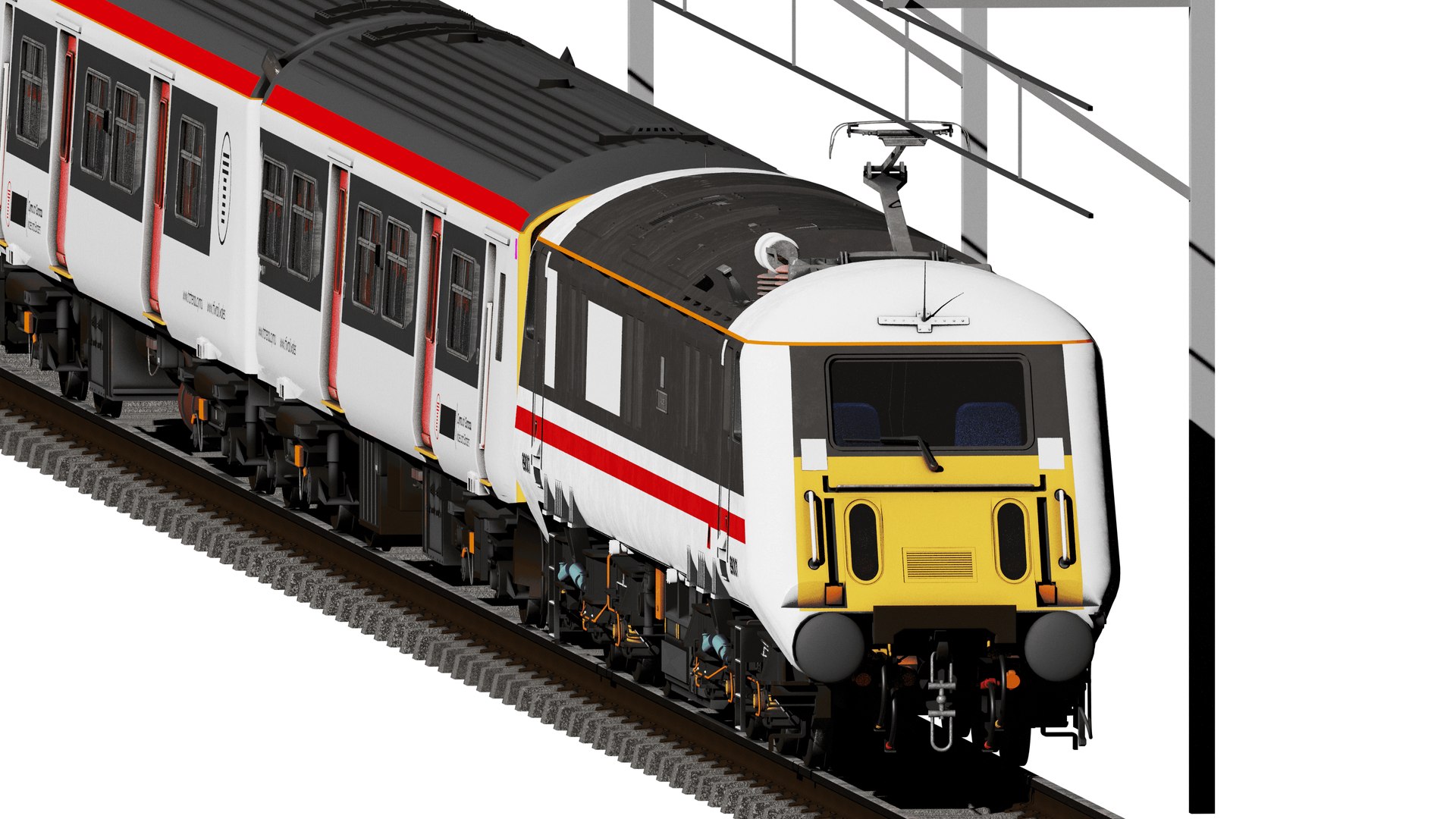 Electric Train Animated 3D Model 3D Model - TurboSquid 2248621