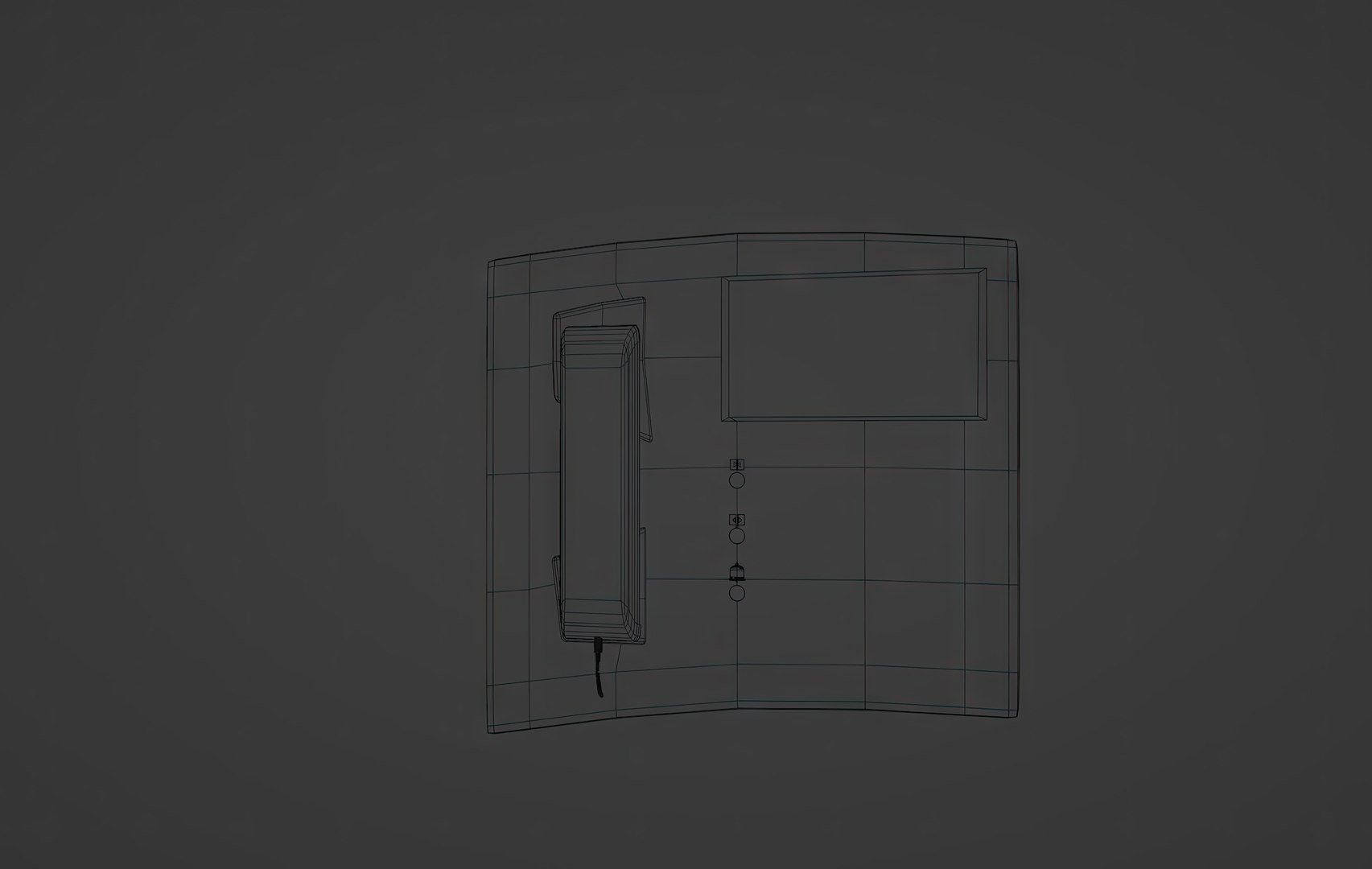 3D White Intercom With Screen - TurboSquid 2105821