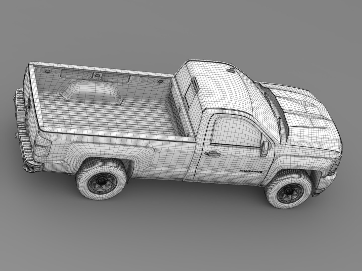 3d Model Chevrolet Silverado Ls Regular