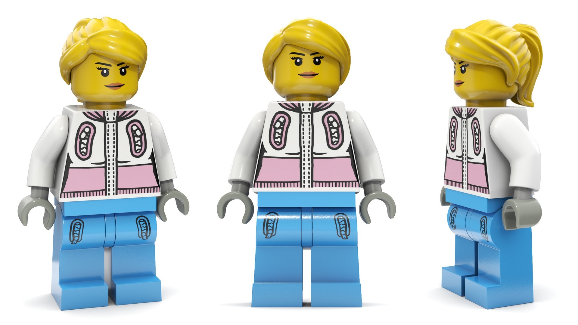 3D Minifigure LEGO Teenager Girl Model - TurboSquid 2274240