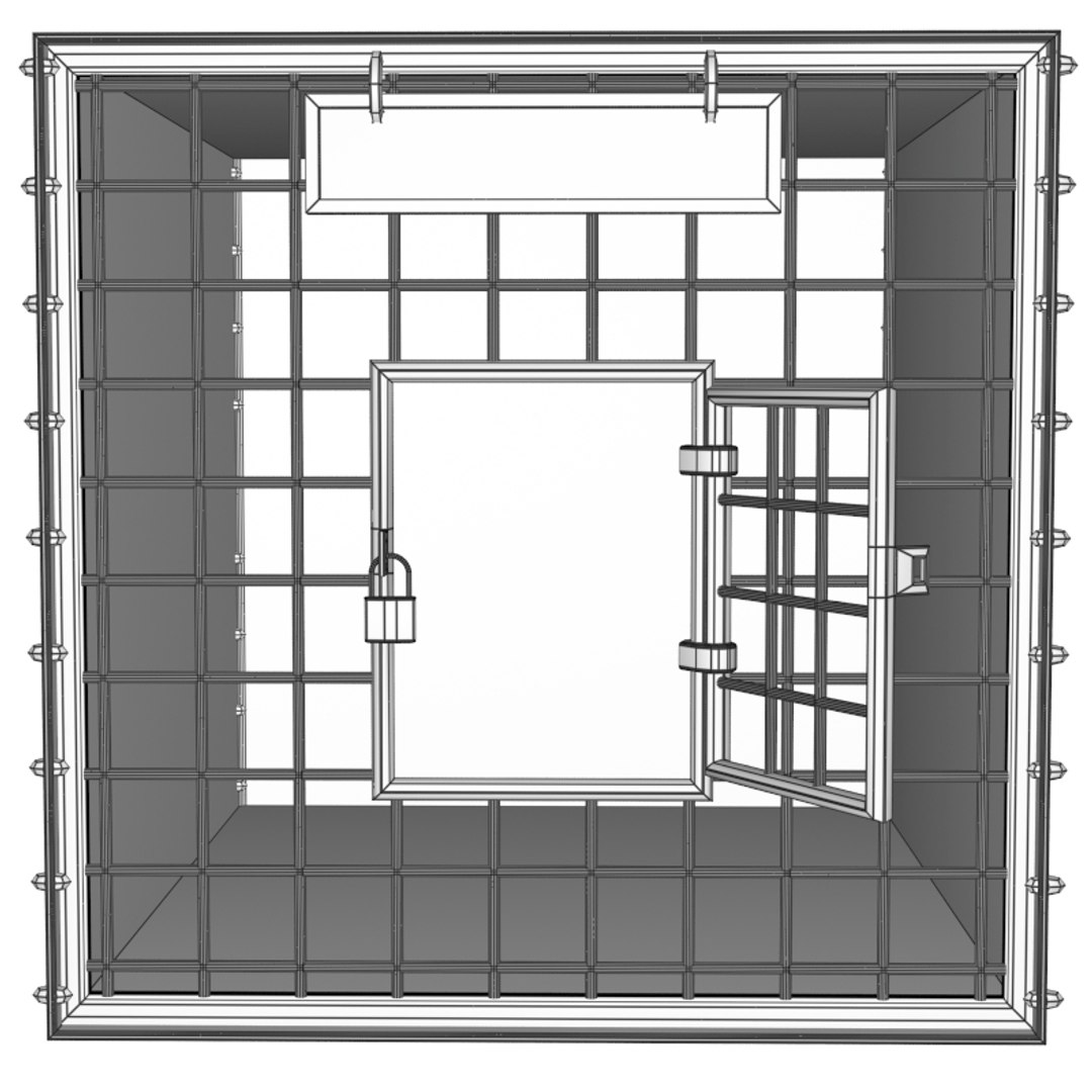 Animal Cage 3d Model