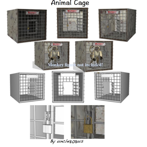 animal cage 3d model