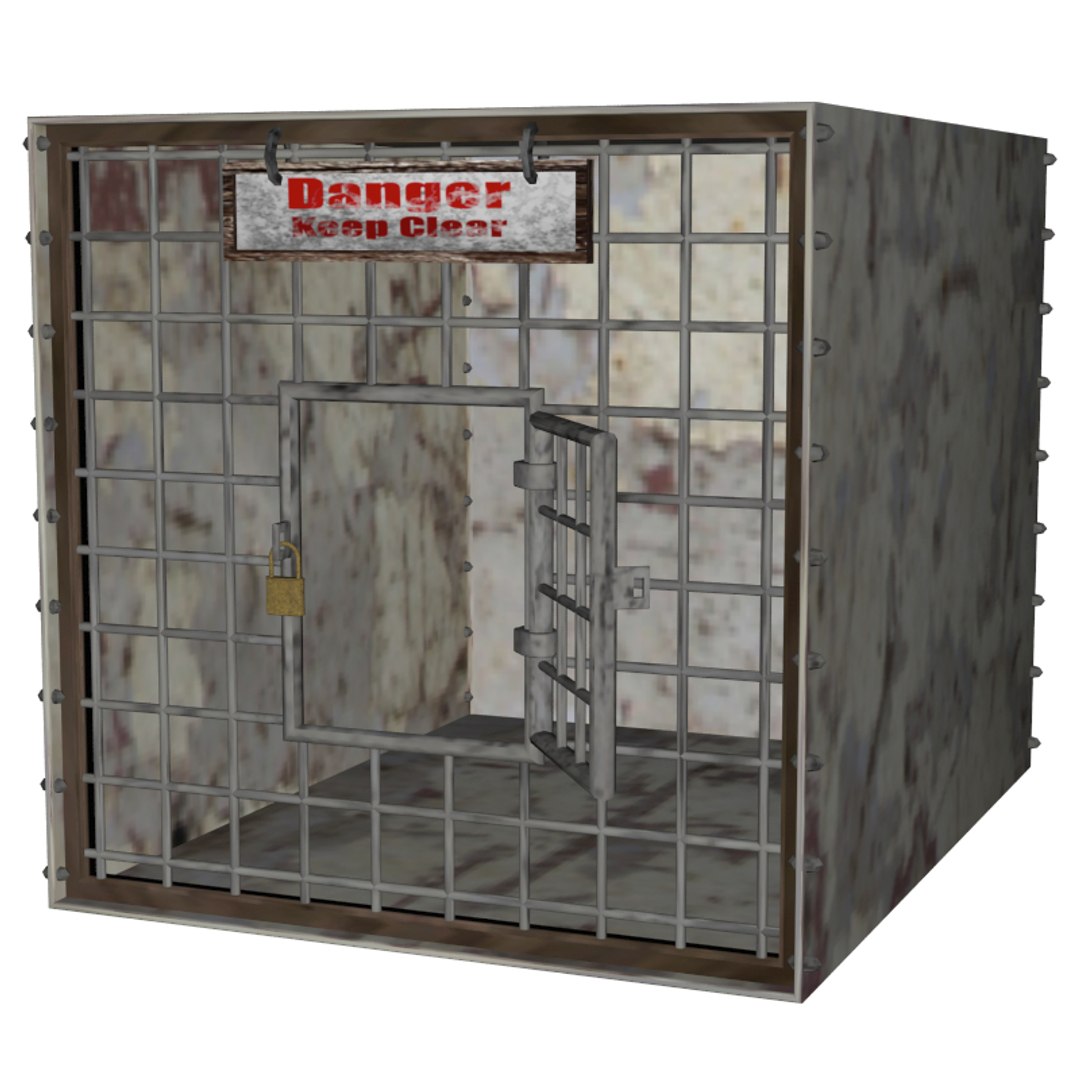 Animal Cage 3d Model