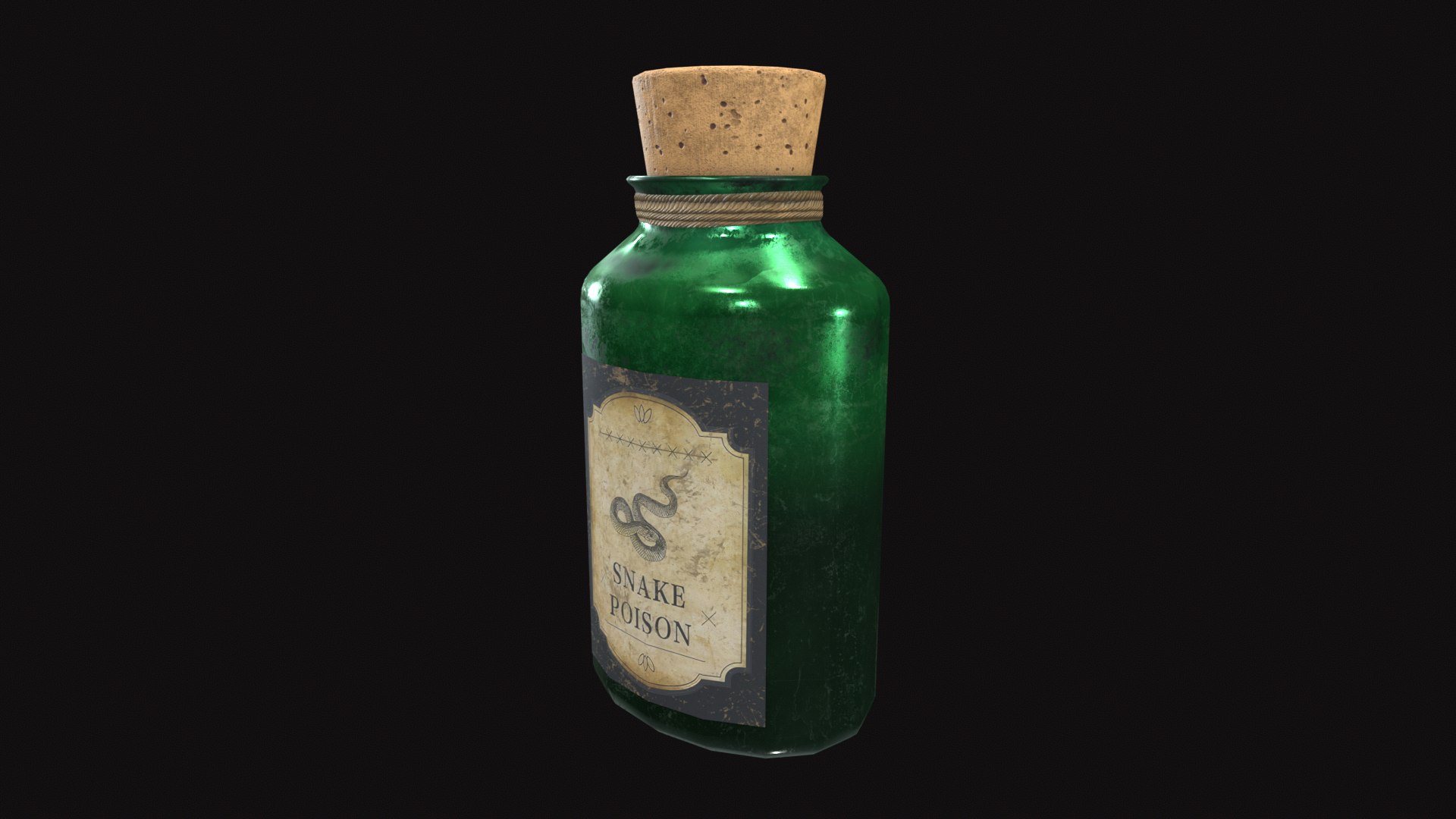 Medieval Bottle 02 V4 3D Model - TurboSquid 2325714