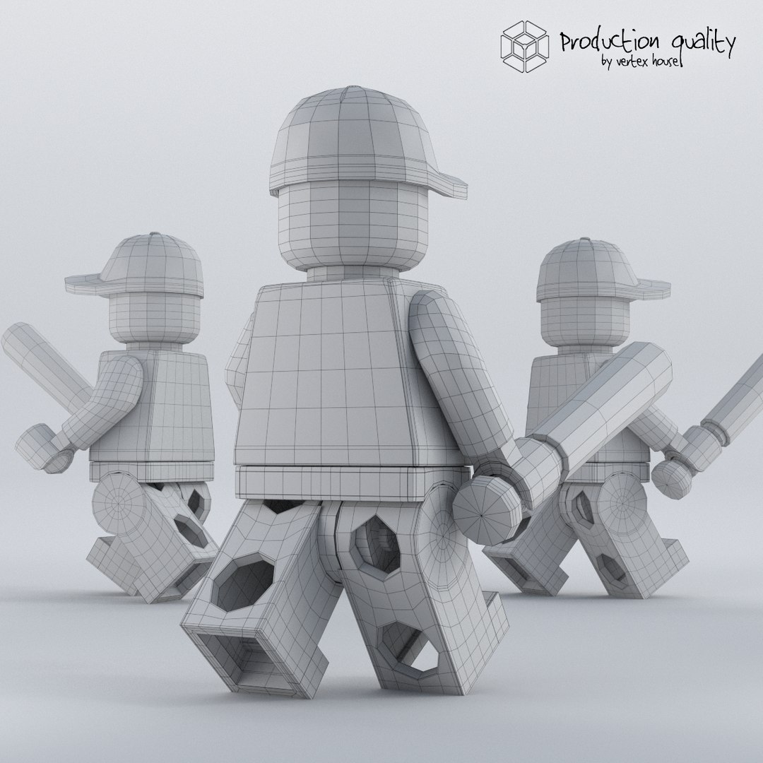 Lego Baseball Player Figure 3D - TurboSquid 1158721