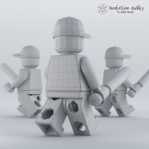 Lego baseball player figure 3D - TurboSquid 1158721