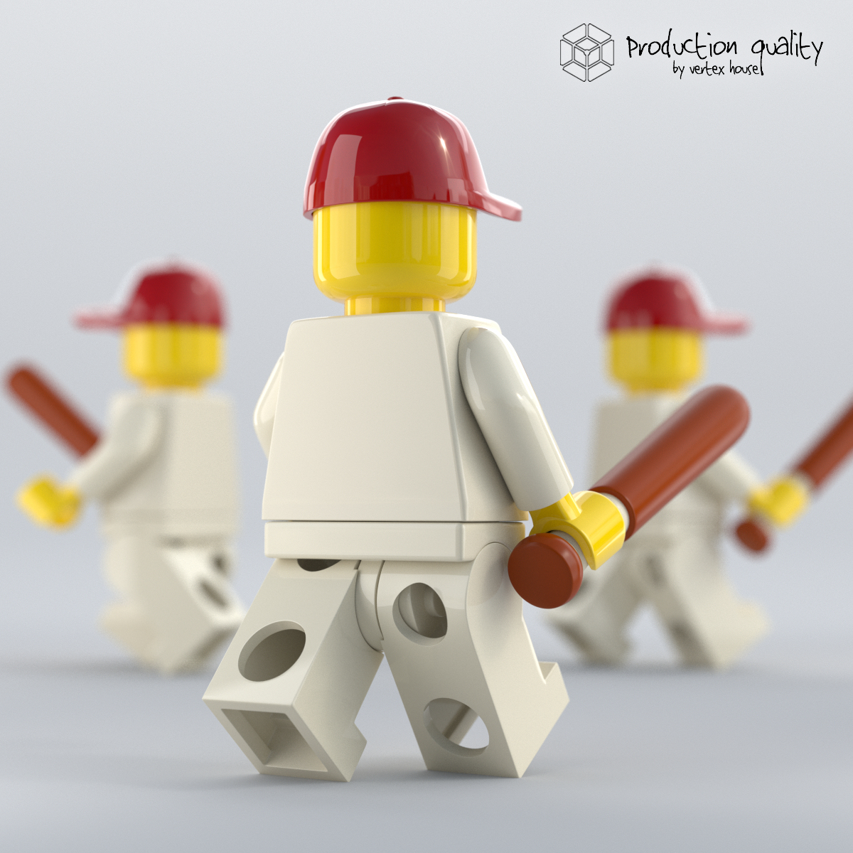 Lego baseball player figure 3D - TurboSquid 1158721