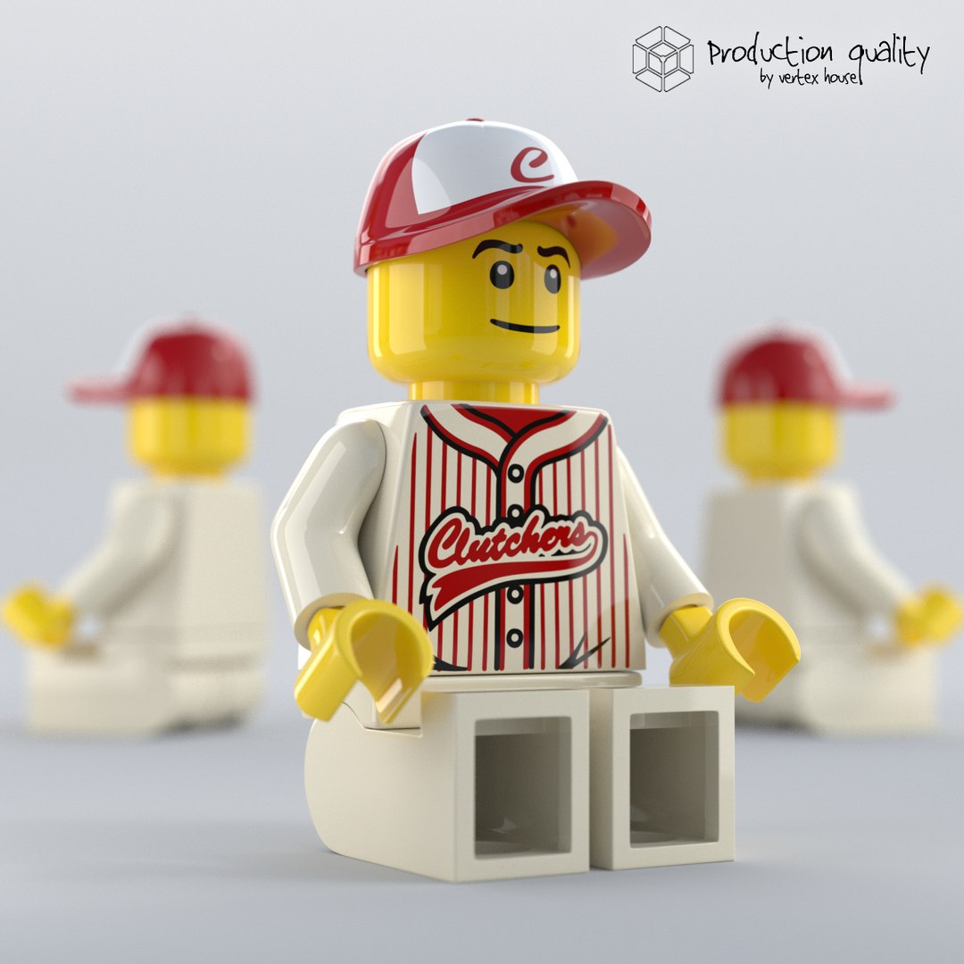 Lego Baseball Player Figure 3D - TurboSquid 1158721