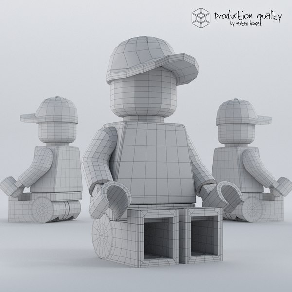 Lego baseball player figure 3D - TurboSquid 1158721