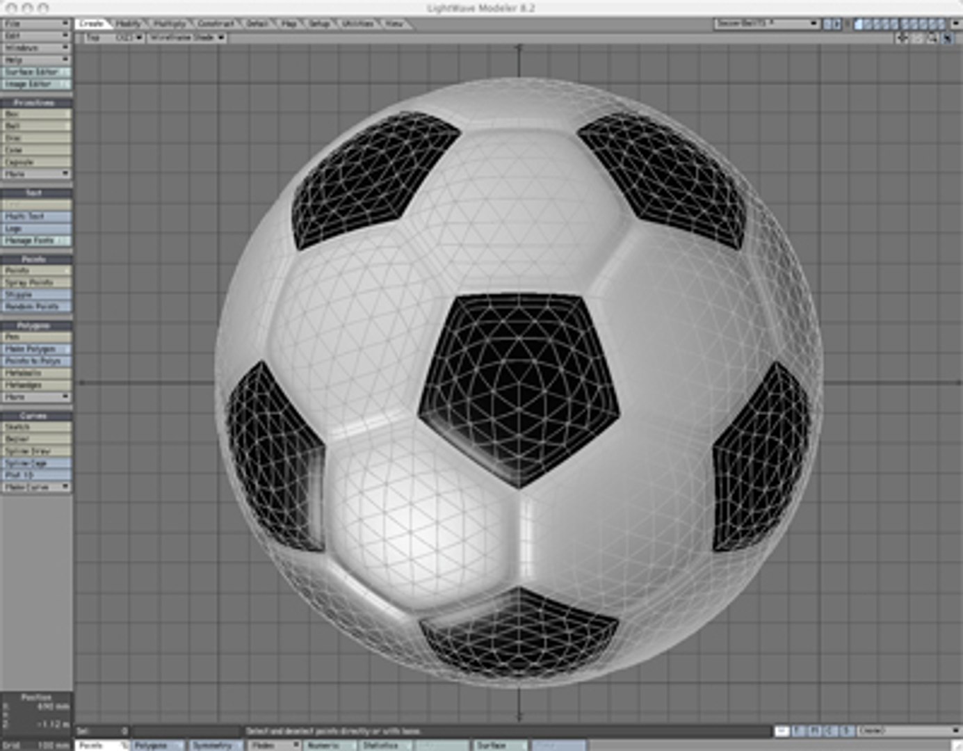 soccer balls 3d model