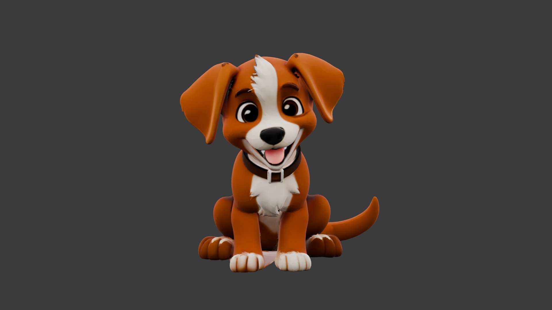 3D Model Adorable Little Puppy - TurboSquid 2346772