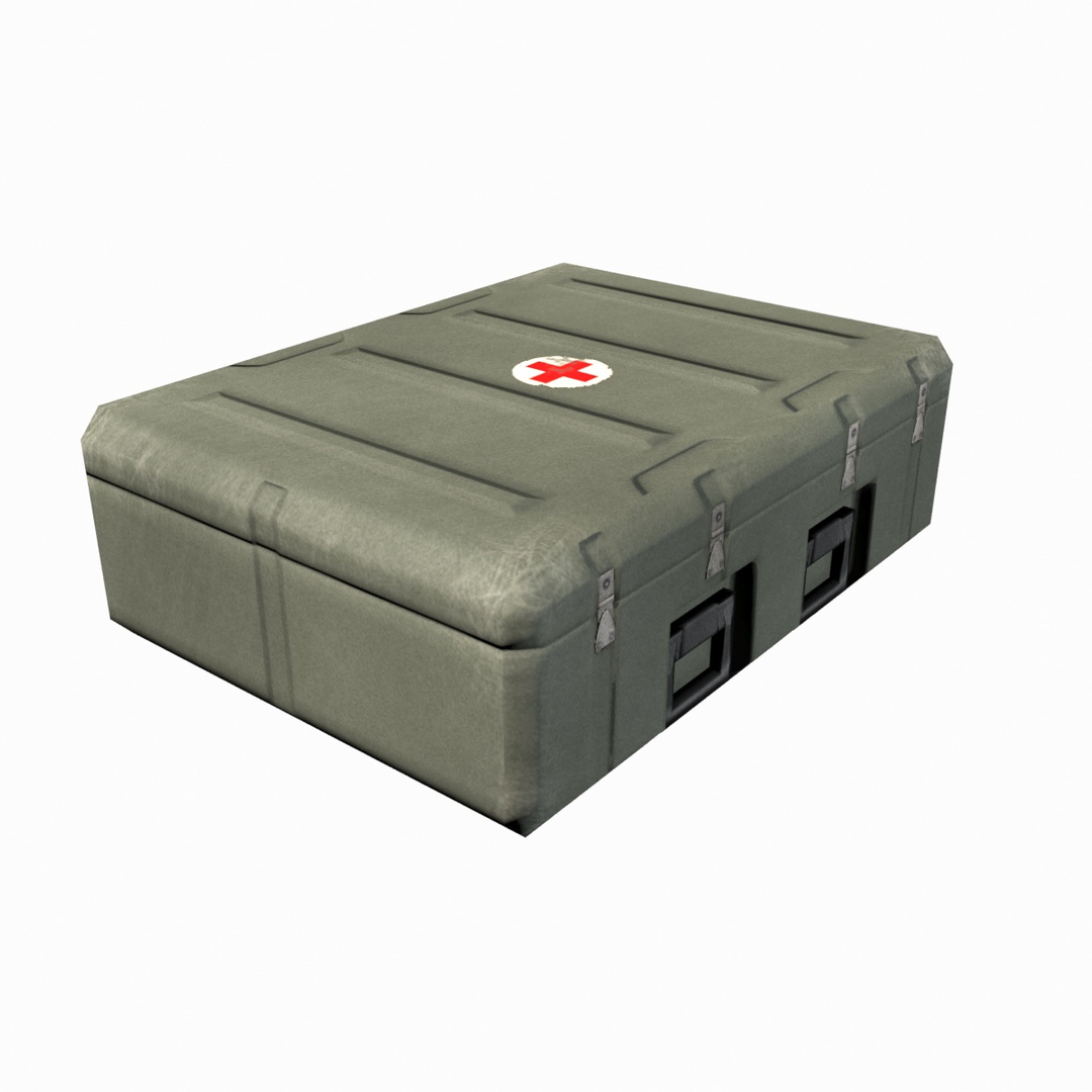 Aid Crate 3d Model