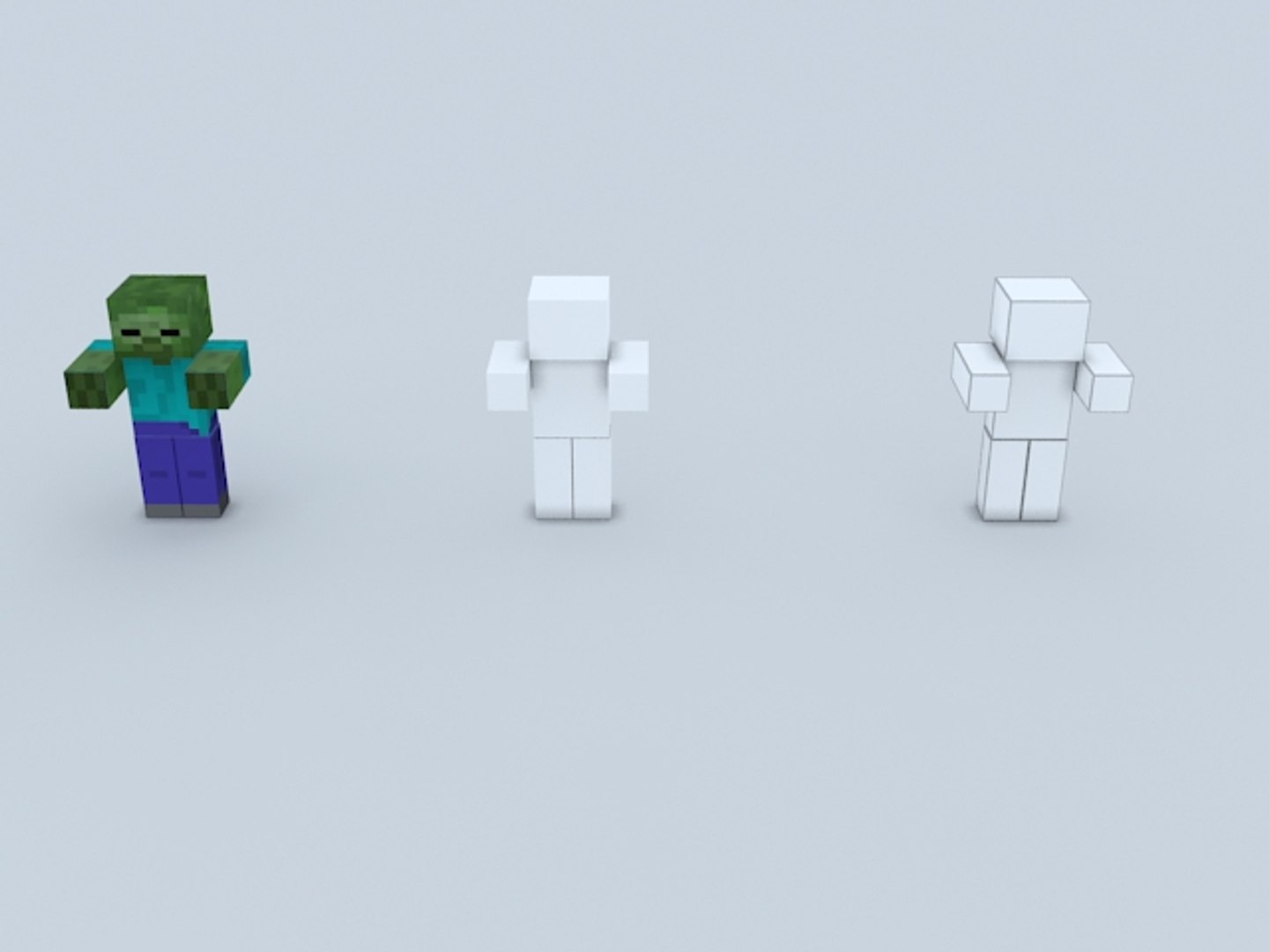 Free Max Model Minecraft Zombie