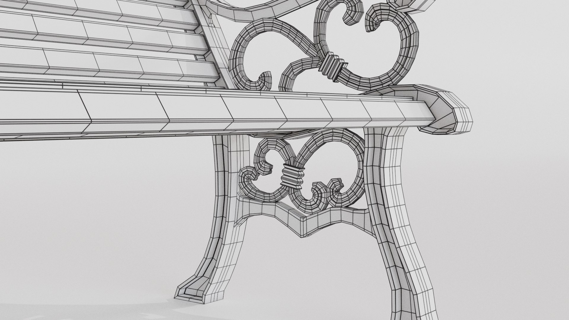 3D Garden Bench Model - TurboSquid 1701267