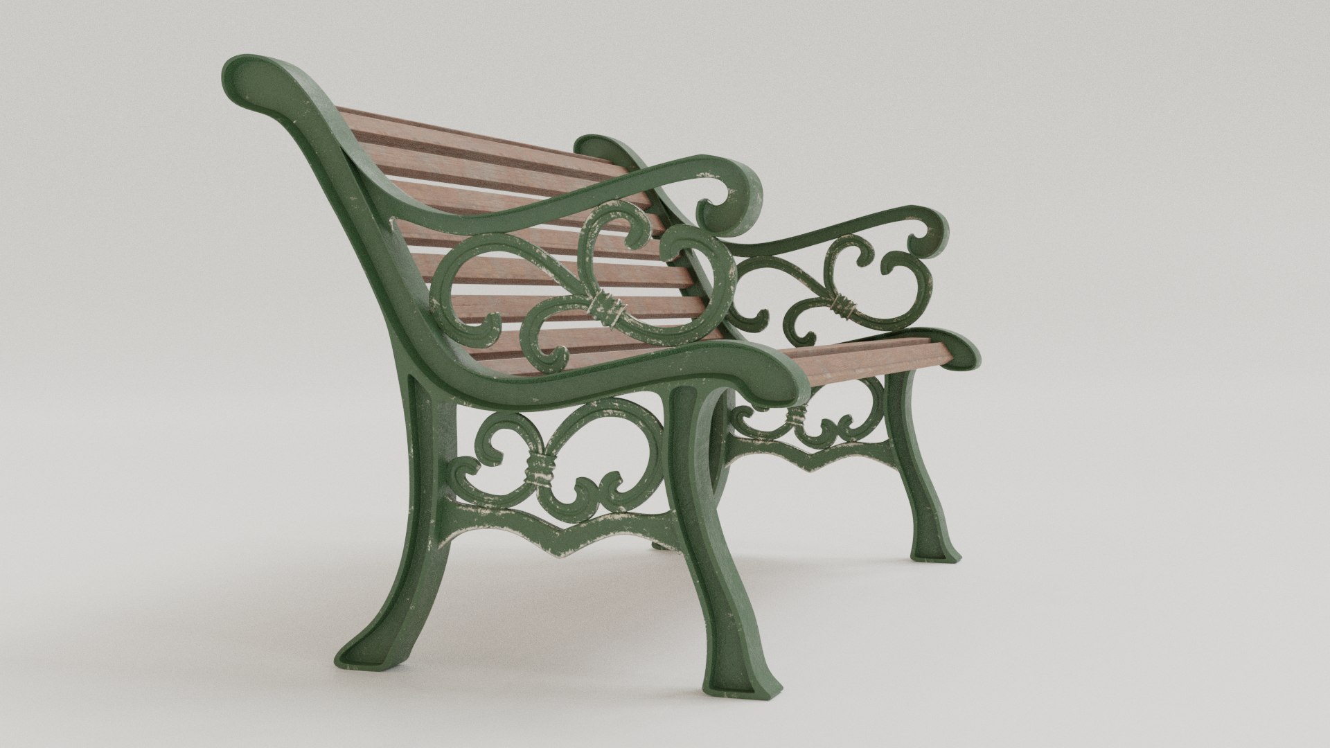 3D Garden Bench Model - TurboSquid 1701267