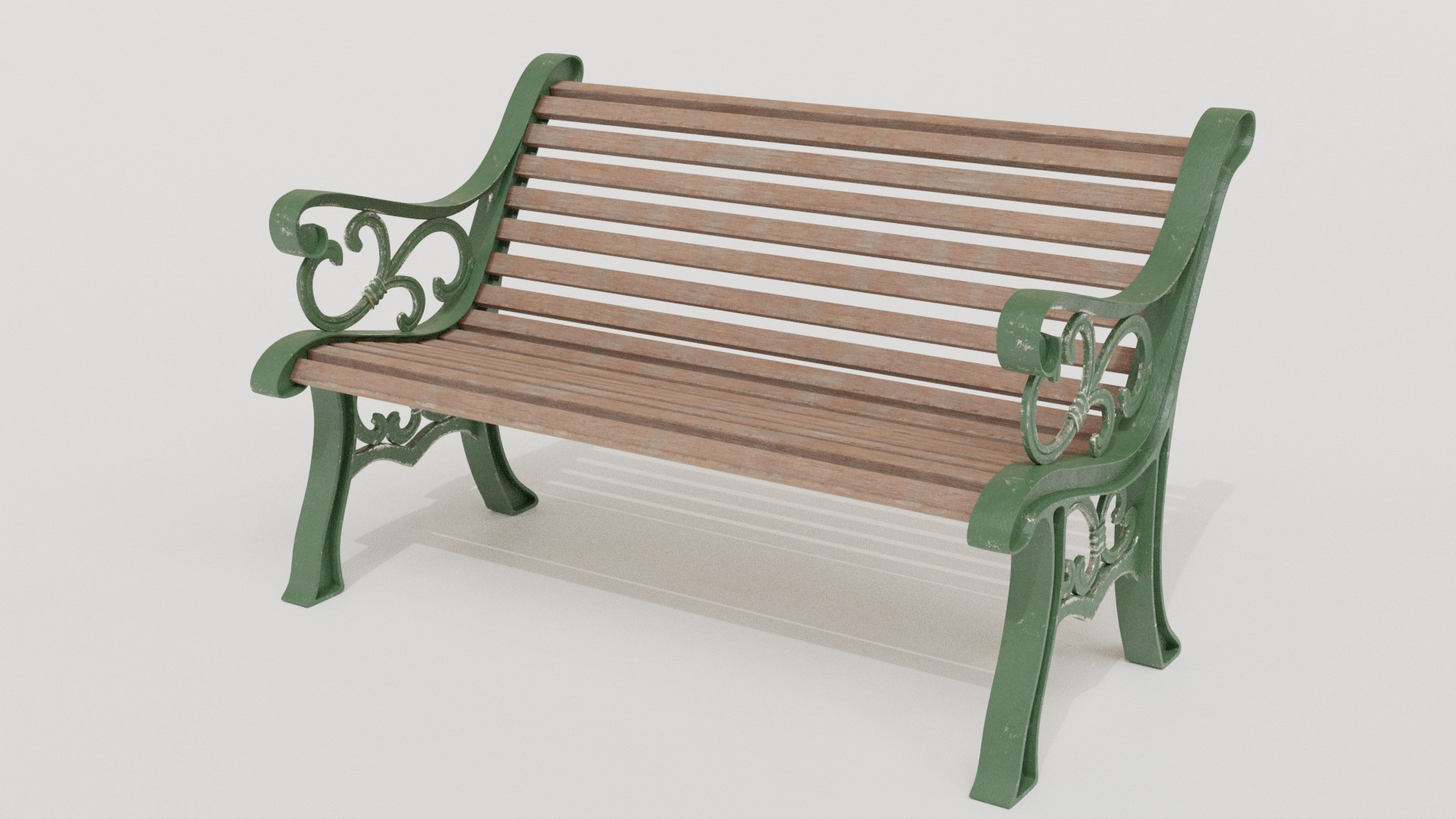 3D Garden Bench Model - TurboSquid 1701267