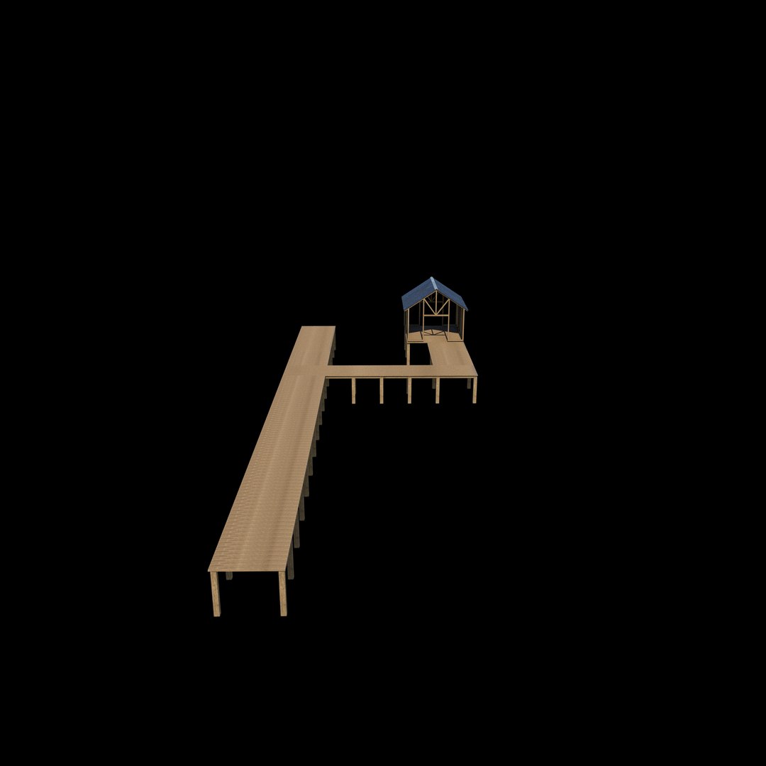 Dock Structure 3D Model Model - TurboSquid 2510969