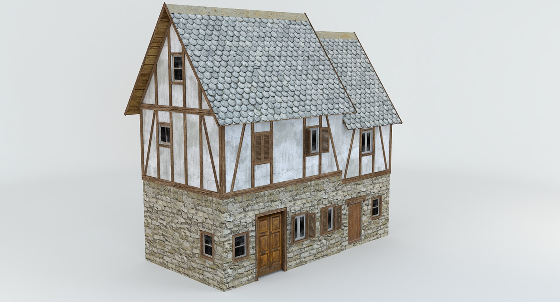 Medieval House Model - TurboSquid 1363563