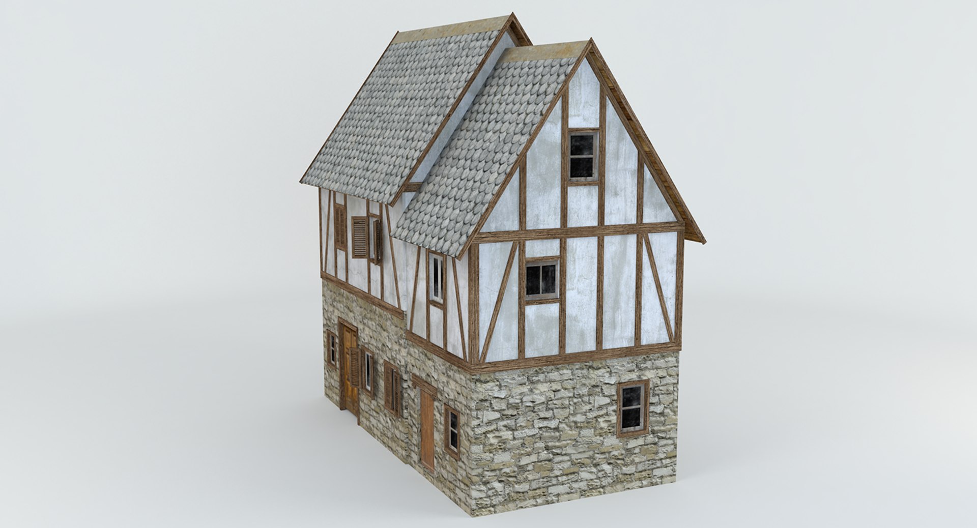 Medieval House Model - TurboSquid 1363563
