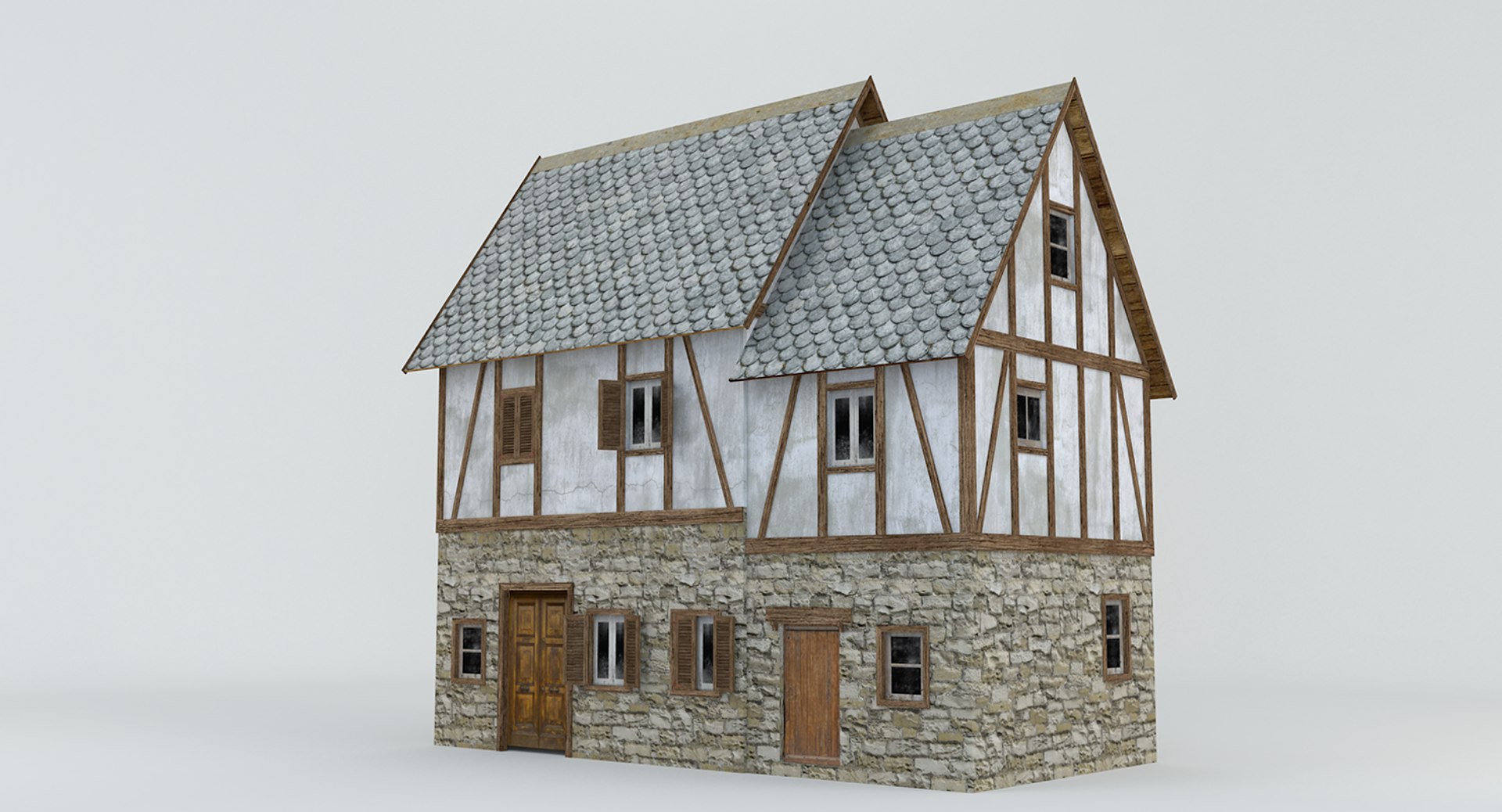 Medieval House Model - TurboSquid 1363563
