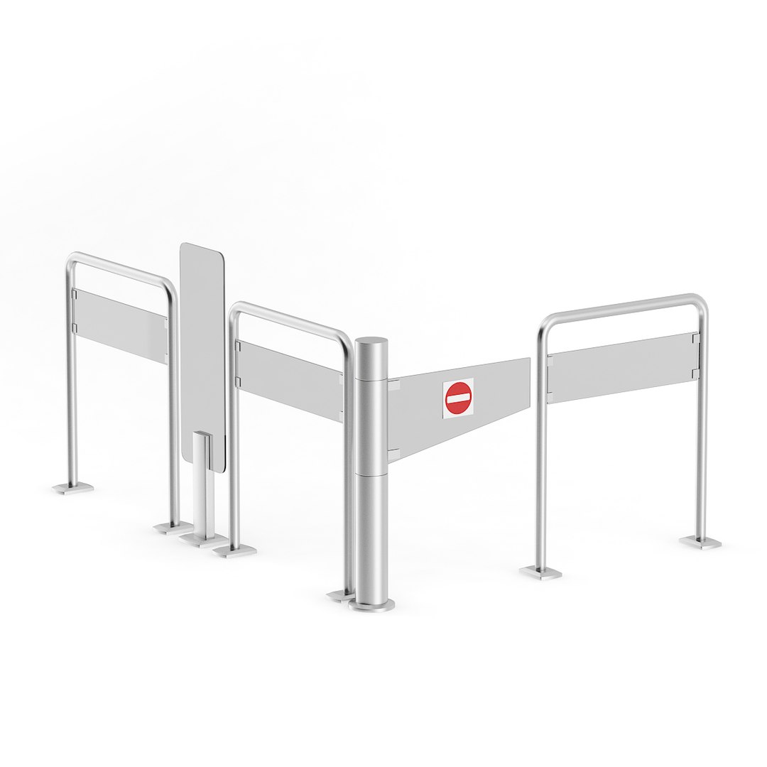 3d Model Metal Exit Gate