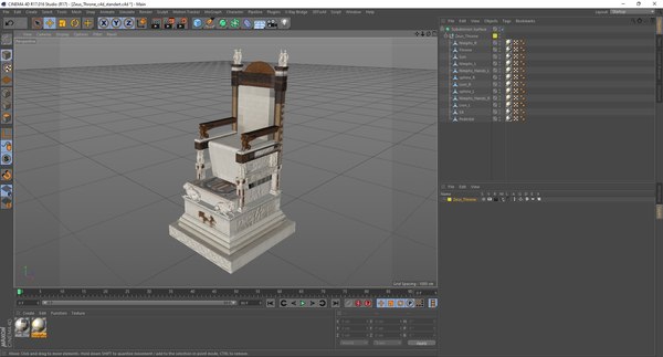3D Zeus Throne model - TurboSquid 1839949