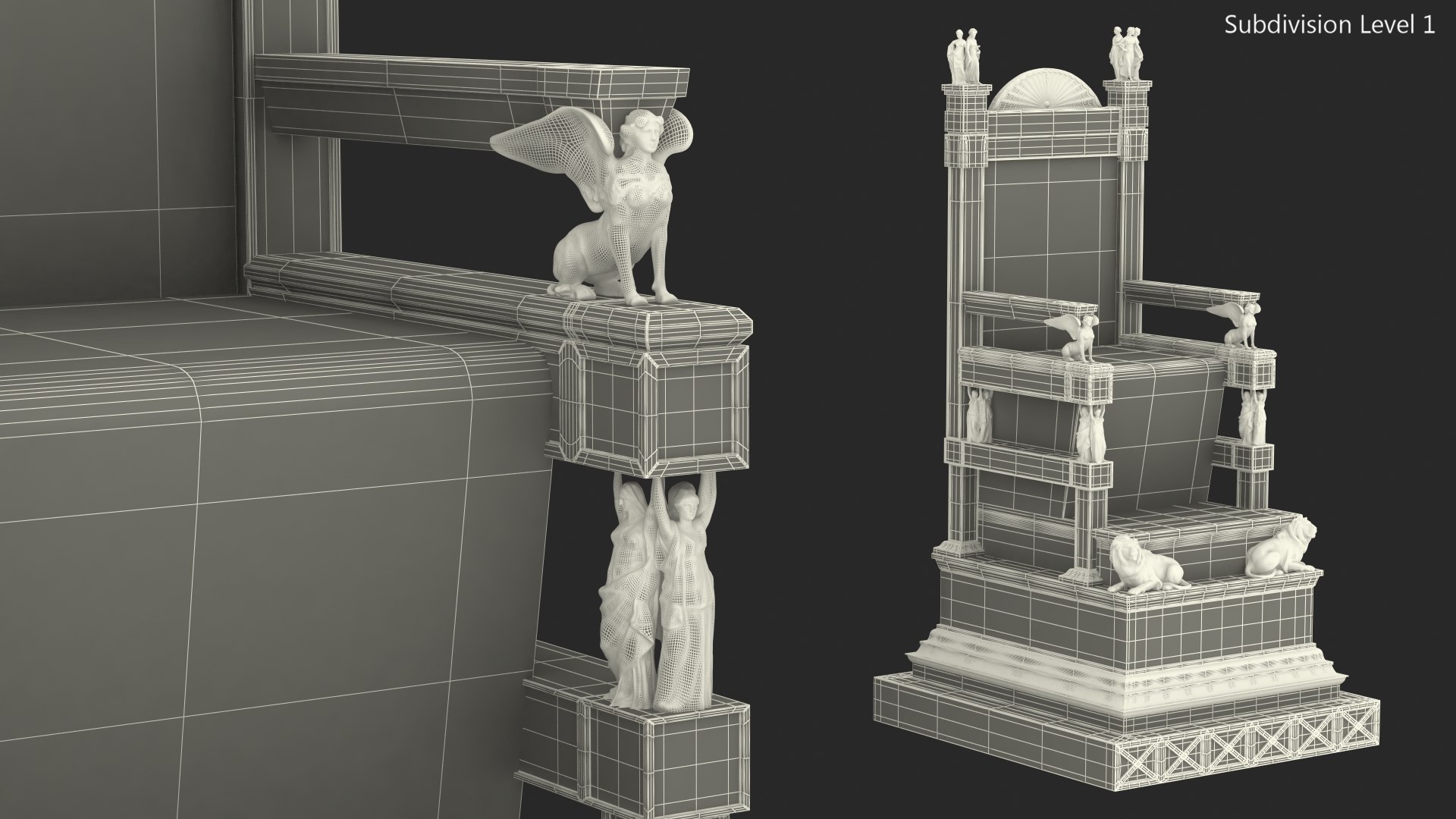 3D Zeus Throne model - TurboSquid 1839949