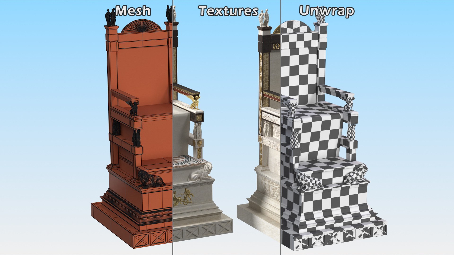 3D Zeus Throne Model - TurboSquid 1839949