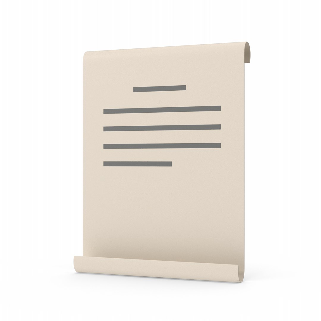 Cartoony Document 3D - TurboSquid 2325413