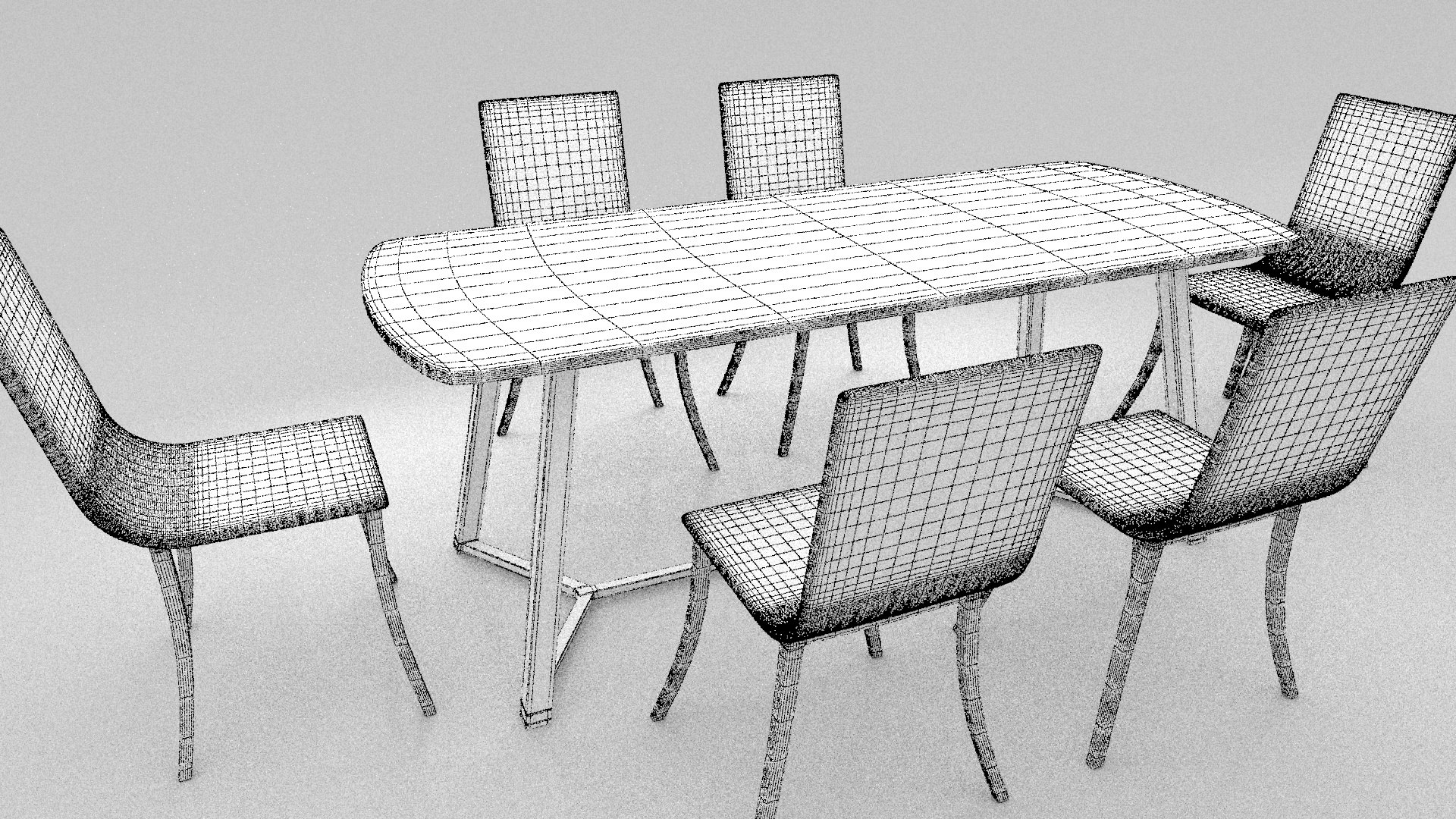 Dinner Table 3D - TurboSquid 2048863