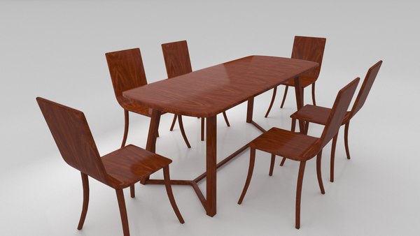Dinner table 3D - TurboSquid 2048863