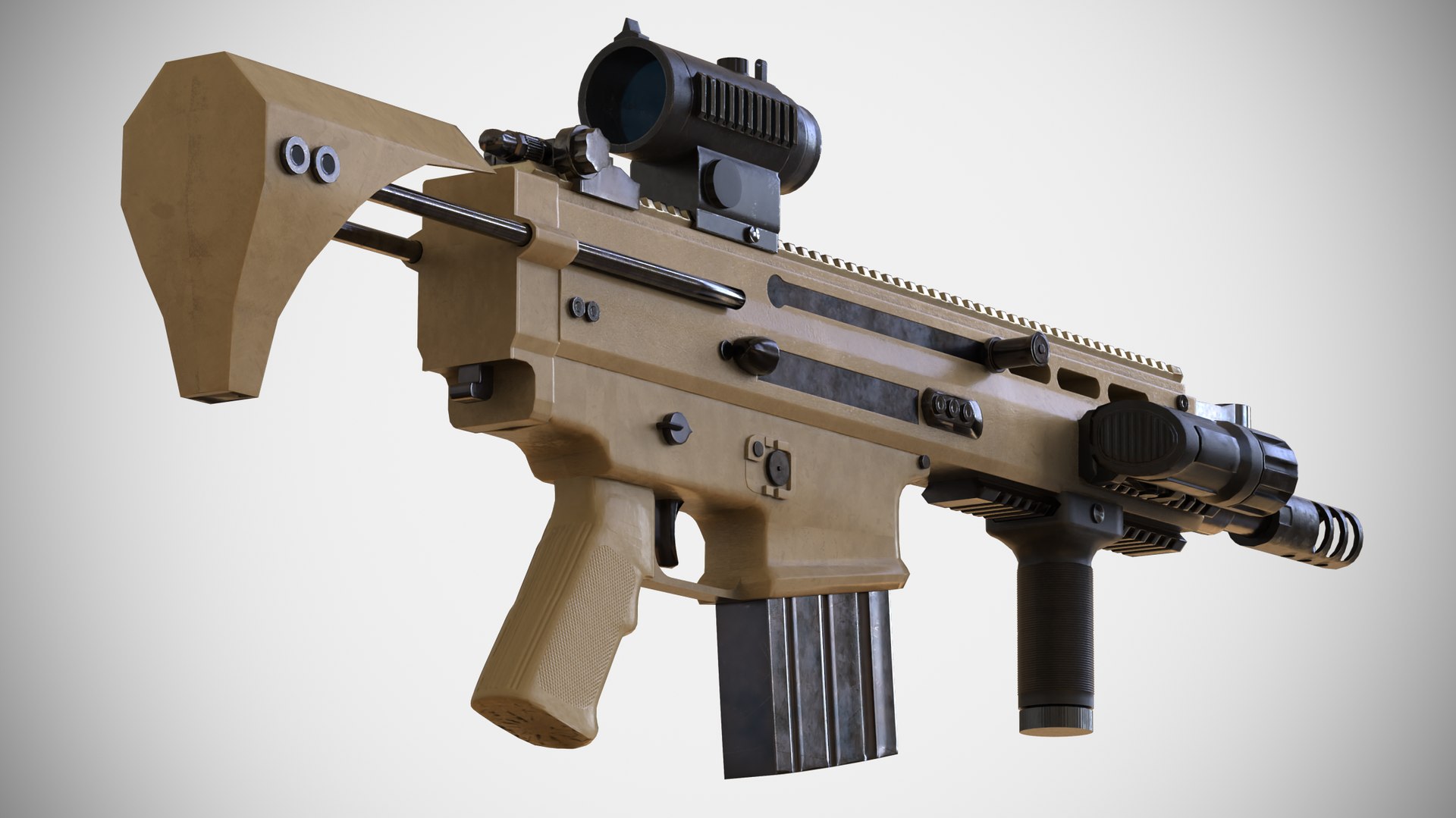 3D Fn Scar - Details Model - TurboSquid 1489155