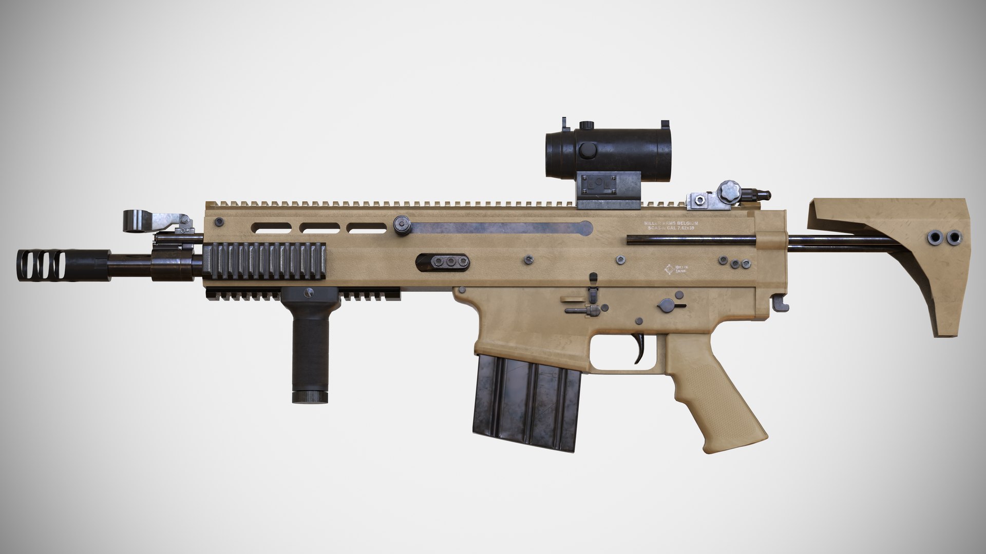 3D Fn Scar - Details Model - TurboSquid 1489155