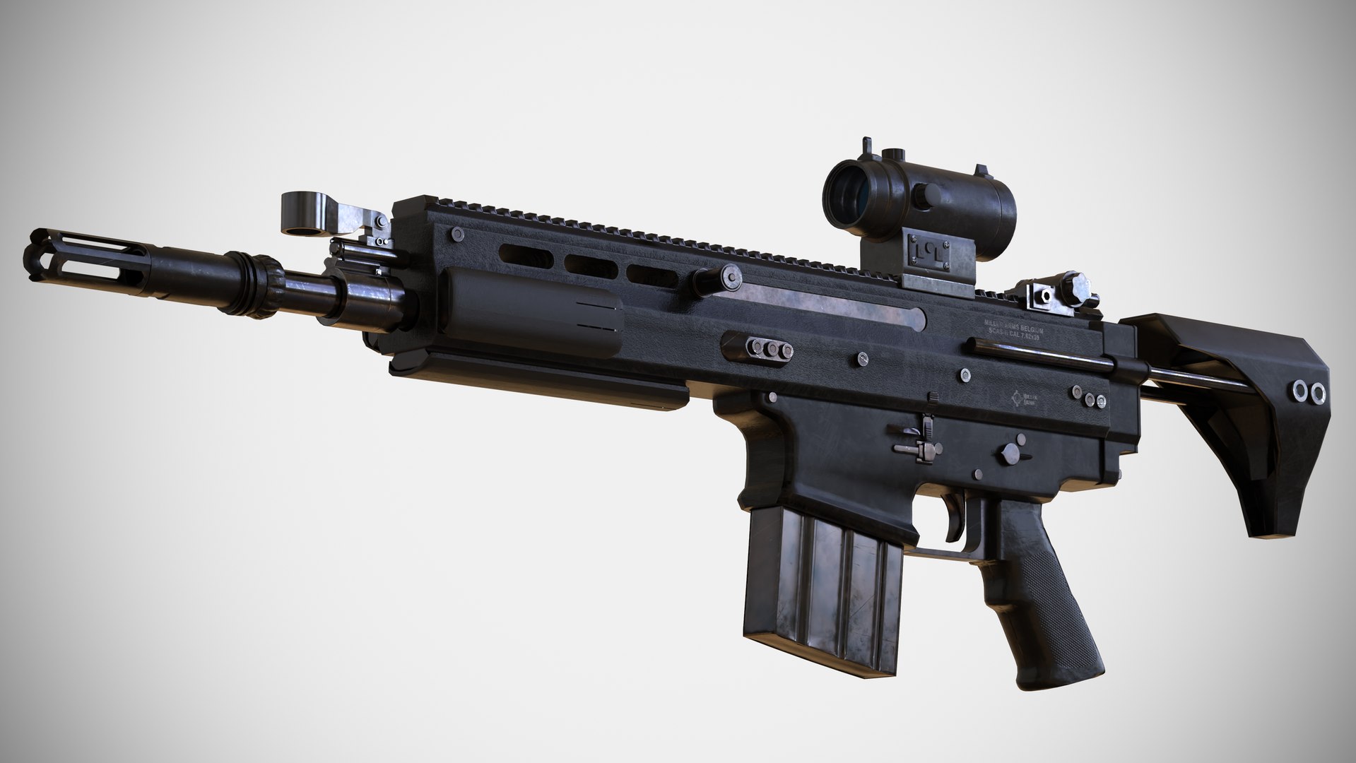 3D Fn Scar - Details Model - TurboSquid 1489155