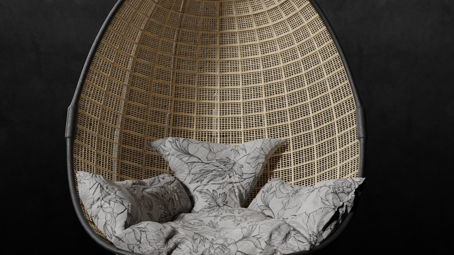 3D Realistic Egg Chair - TurboSquid 1789067
