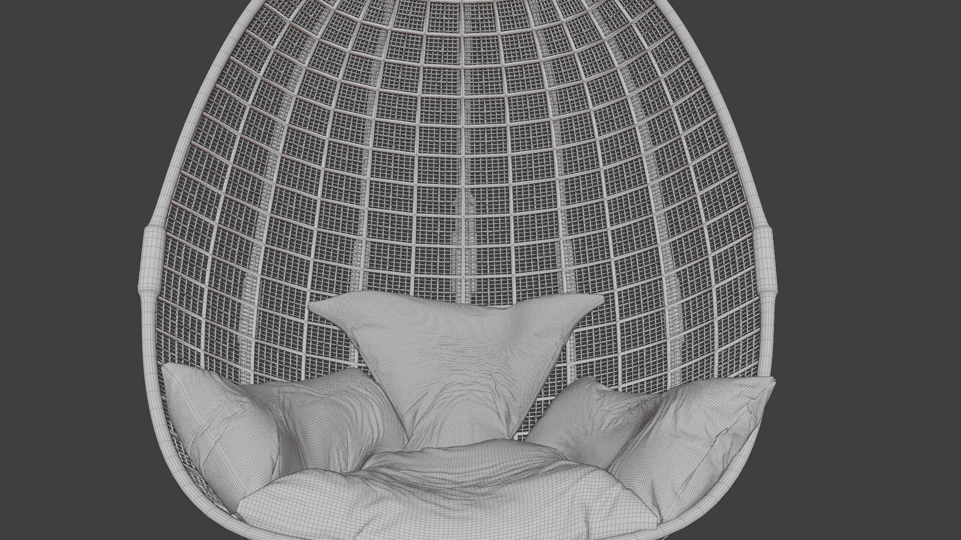 3D Realistic Egg Chair - TurboSquid 1789067