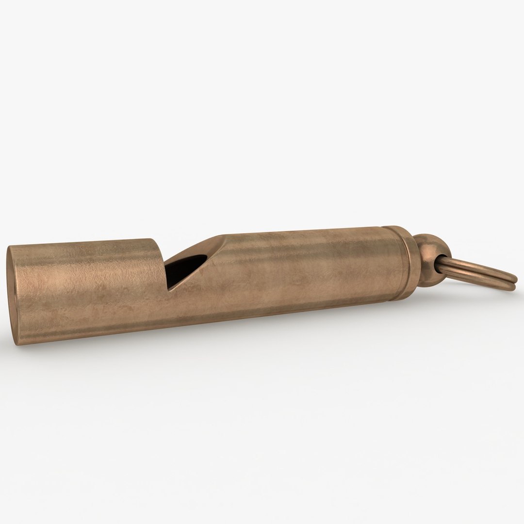 Whistle 3 Gold Bronze 3d Model