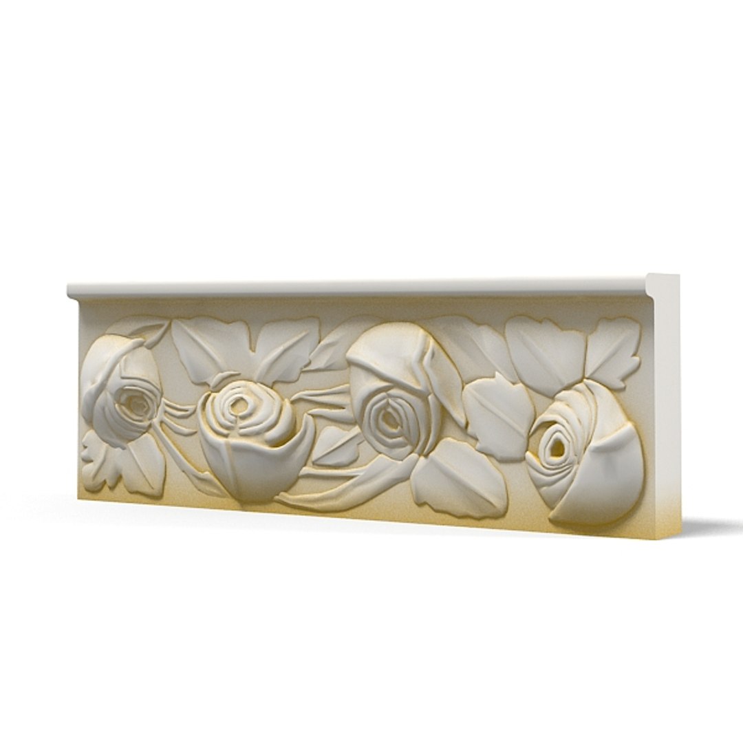 3d Classic Plaster Carved