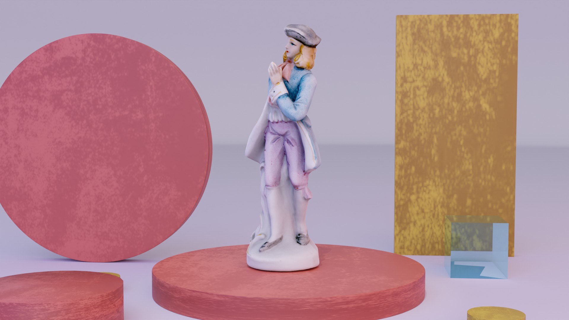 3D Gentlemen Statue Low-poly 3D Model Model - TurboSquid 1955769