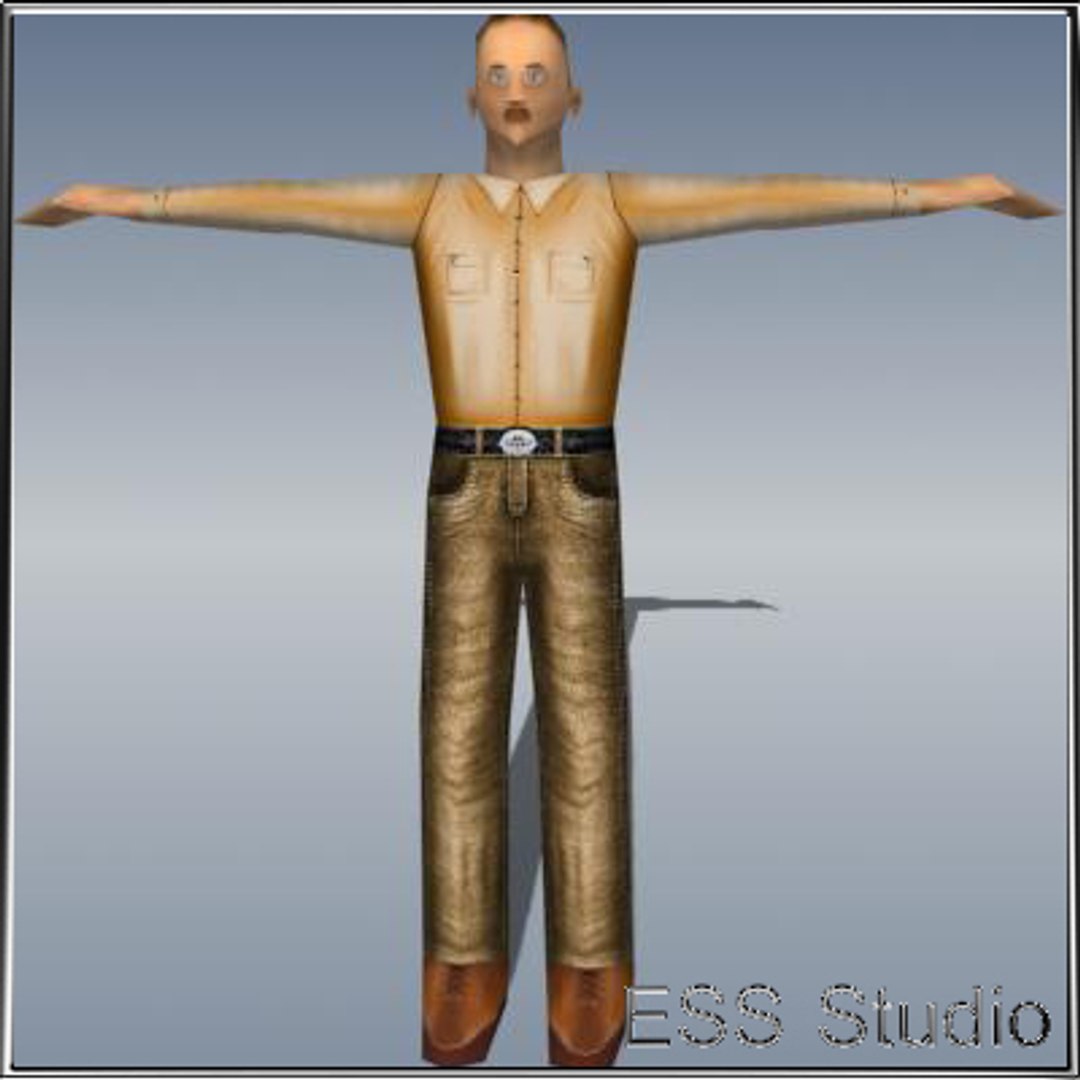 3d male human character
